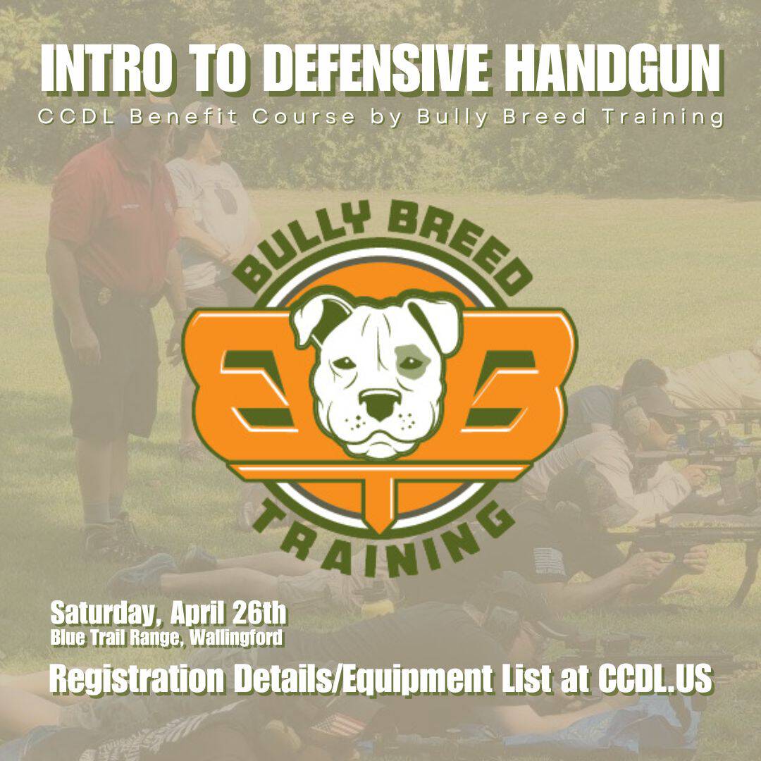 CCDL Benefit Course: Bully Breeds Training Intro to Defensive Handgun ...